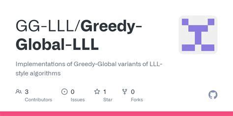 Github Gg Lllgreedy Global Lll Implementations Of Greedy Global