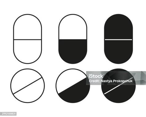 태블릿 아이콘 선형 스타일 알약 의약품용 캡슐의 다양한 모양과 형태 의약품 의약품 벡터 일러스트 레이 션 0명에 대한 스톡 벡터 아트 및 기타 이미지 Istock