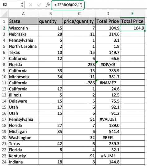How To Hide Errors Before Printing In Excel