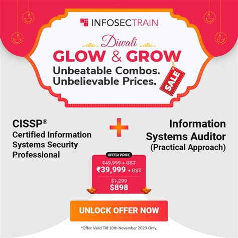 Infosec Train On Linkedin Diwalioffer Cybersecuritycourses Cissp Informationsystemsauditor…