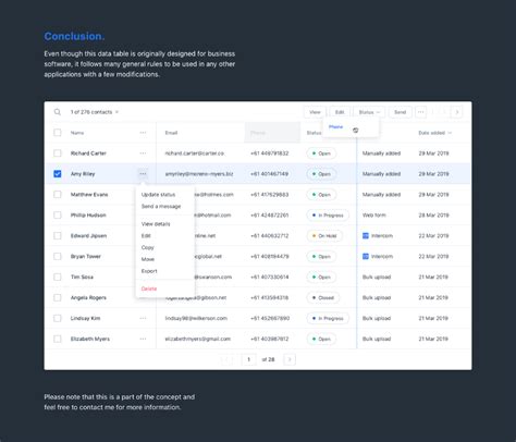 Data Table Ux Ui On Behance Data Table Web Ui Design Ui Design Website