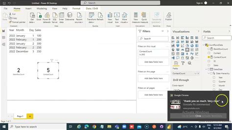 Lesson47 Power Bi Dax Countblank Power Bi 1000 Videos Youtube