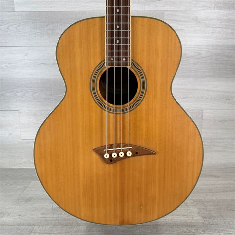 Used Dean Playeab Playmate Acoustic Bass Guitar Natural As Is
