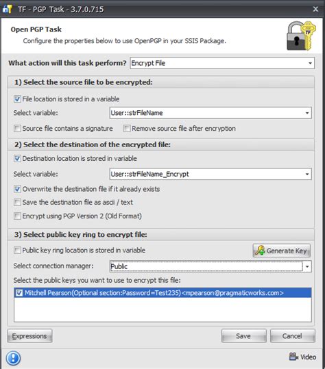 quickly encrypt and decrypt files with the tf pgp task for ssis