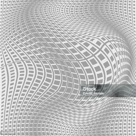 기하학적 패턴으로 추상적인 배경입니다 공간 왜곡 광학 환상입니다 0명에 대한 스톡 벡터 아트 및 기타 이미지 0명 3차원 형태 가상현실 Istock