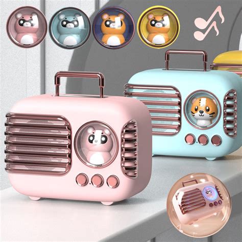 Jual Rhaast Bluetooth Speaker Cute Mini Wireless Small Stereo Retro Outdoor Portable Card