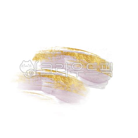 골드 수채화 브러쉬 페인트 스트로크 사진이미지일러스트캘리그라피 Banilla작가