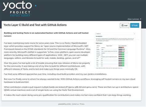 Alex L On Linkedin Linux Github Yocto Yoctoproject Openembedded Embedded Iot Ci