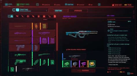 Cyberpunk 2077 Crafting And Crafting Spec Locations Pure Cyberpunk
