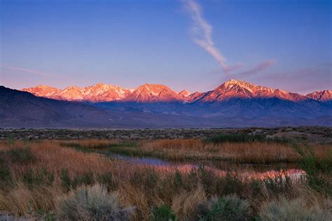 Sunrise Light On The Eastern Sierra Outside Bishop California Nikon