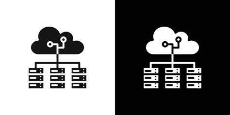 Cloud Data Center Icon Logo Set 49441264 Vector Art At Vecteezy