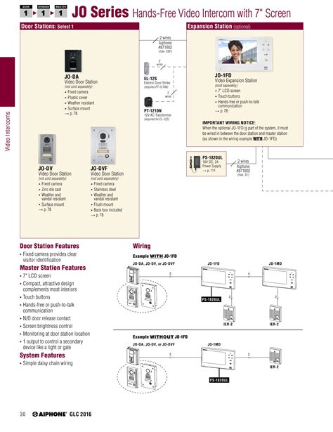 Aiphone Corp Catalogs Intercom Solutions Arcat
