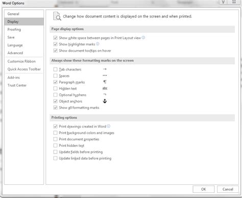 Show Hide Formatting Word 2010 Bettascripts