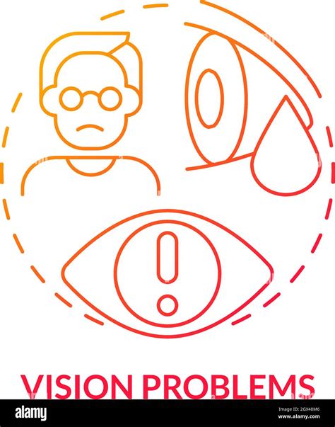 Vision Problems Concept Icon Stock Vector Image And Art Alamy