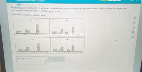 solved comparing means without calculation four