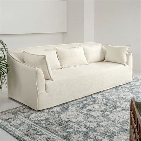 Buy 2 3 And 4 Seater Warm Ivory Miro Sofa Knot Home