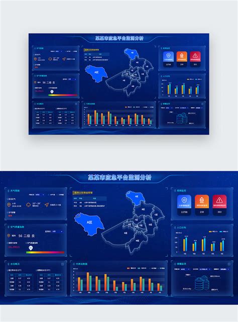 Ui 디자인 웹 비상 모니터링 큰 데이터 분석 플랫폼 인터페이스 이미지 사진 401589870 무료 다운로드