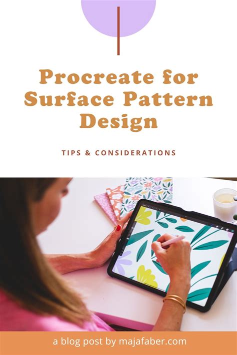 procreate for surface pattern design tips and considerations