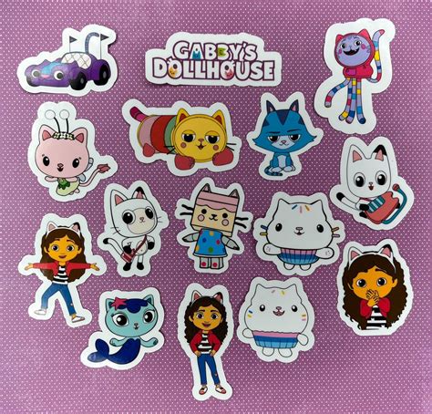 Waterproof Vinyl Gabbys Dollhouse Sticker Set Etsy