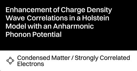 Enhancement Of Charge Density Wave Correlations In A Holstein Model