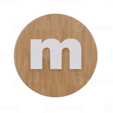 Letter M On Shape Round 22286184 Png
