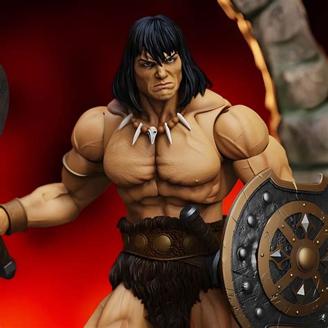 Figurine Conan Reaver Of The Black Coast Epic Hacks Boss Fight