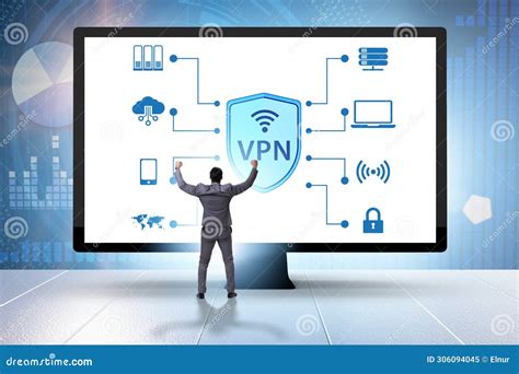 Ciberconcepto De Red Privada Virtual Vpn Imagen De Archivo Imagen De Acceso Secreto 306094045