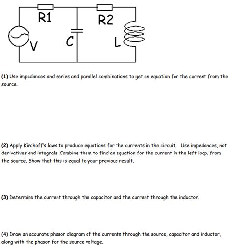 Solved Use Impedances And Series And Parallel Chegg Com