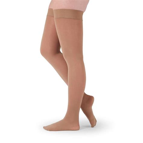 Medi Assure 20 30 Mmhg Thigh High Wsilicone Top Band Closed Toe
