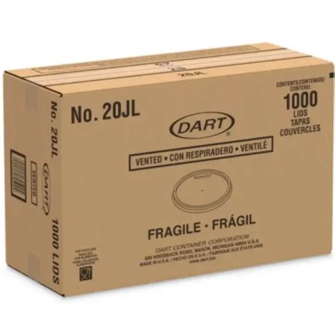 JL Dart Oz Translucent Vented Lid Pcs Cs Evolve Wholesale