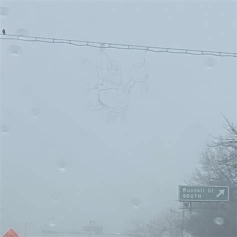 Ghost Spongebob On A Foggy Day Rbaltimore