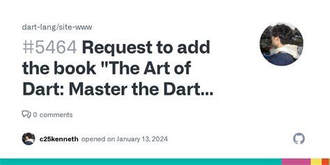 Request To Add The Book The Art Of Dart Master The Dart Programming