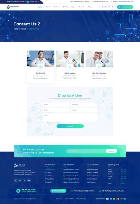 Landing Page Patholab