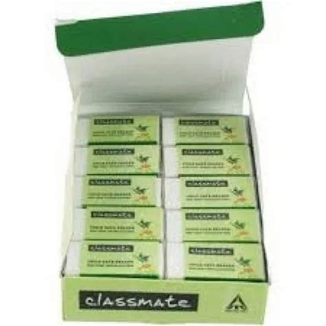 White Rubber Classmate Eraser Packaging Type Box At Rs 60box Of 1 In