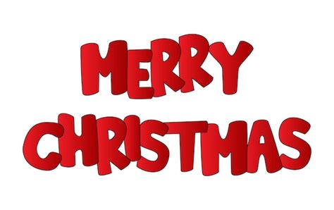 메리 크리스마스 일러스트레이션 프리미엄 벡터