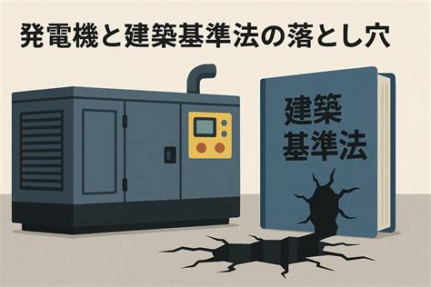 建築基準法 その1 設置してからでは遅い？発電機と建築基準法の落とし穴！ 発電機 Jp