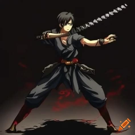 Anime Fighting Stance