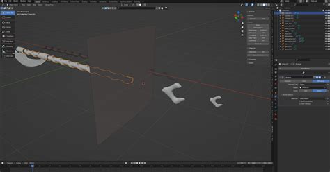 Boolean Smashes Obj Into A Single Plane Rblender