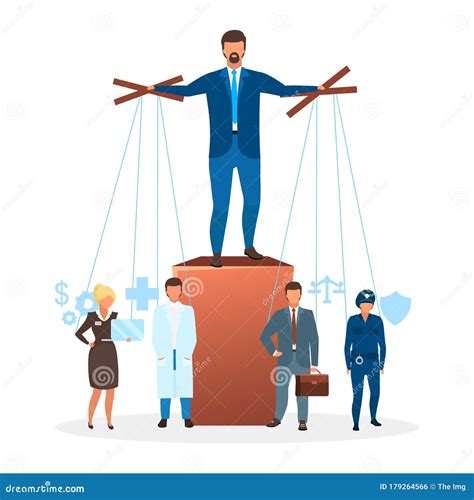 Authoritarian Regime Flat Vector Illustration Stock Vector