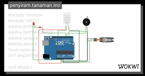 Penyiram Tanaman Ino Wokwi ESP32 STM32 Arduino Simulator