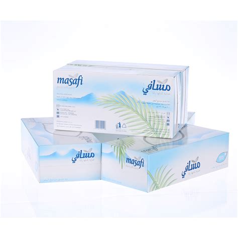 Masafi Facial Tissue White 150 × 5 Pack Sharjah Co Operative Society