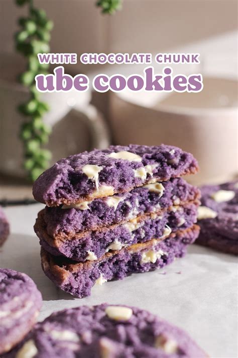 Ube Cookies Recipe White Chocolate Ube Cookies Matcha Ube Cookies
