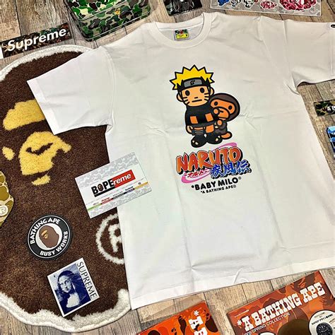 Bape Bape X Naruto Tee T Shirt M Deadstock Bathing Ape Shark Sweat