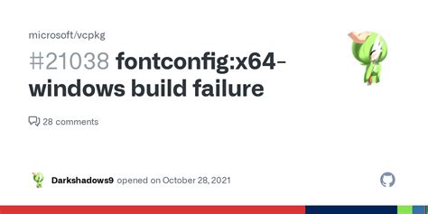 Fontconfig X Windows Build Failure Issue Microsoft Vcpkg GitHub