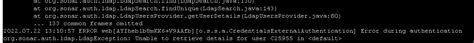 Ldap Error Code 1 000004dc Ldaperr Dsid 0c0907e9 Sonarqube