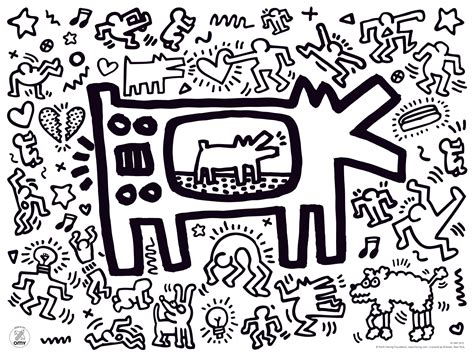 Keith Haring Coloring Sheets Coloring Pages
