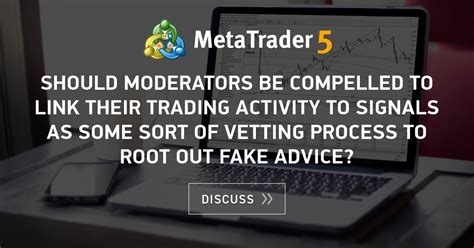 Should Moderators Be Compelled To Link Their Trading Activity To Signals As Some Sort Of Vetting