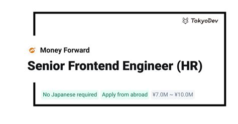 Senior Frontend Engineer Hr Money Forward Tokyodev
