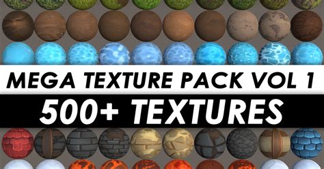 500 Hand Painted Textures Mega Pack Vol 1 2d Textures And Materials