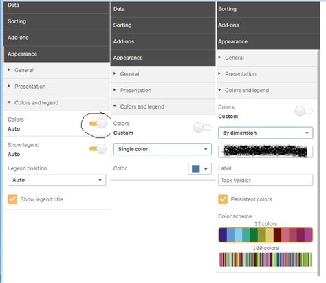how to give colors by dimesion in qliksense qlik community 138820